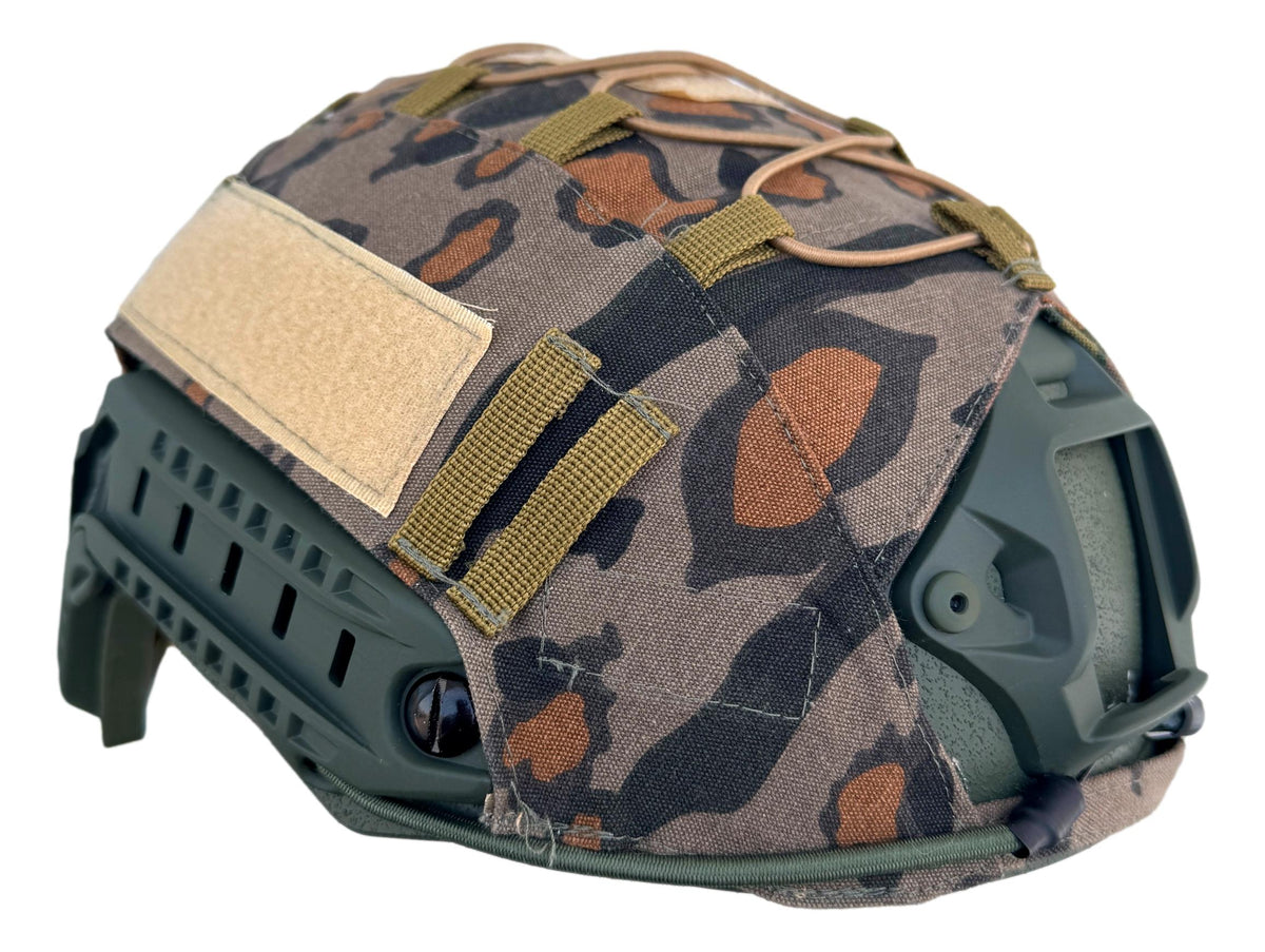 Hi-Cut FAST Helmet Cover. WW2 German SS Oak A Fall/Winter Camo. – Mike ...