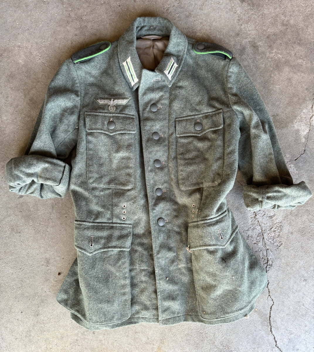 WW2 German M42 Tunic from Reveille. Mueller's Tunic #2 – Mike's Militaria