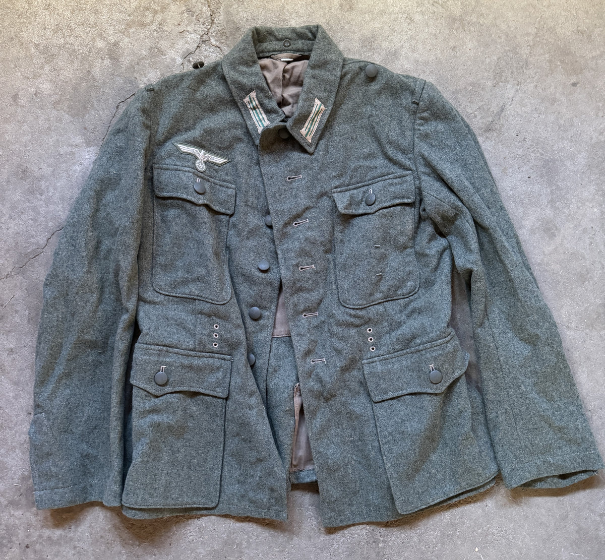 WW2 German M42 Tunic from Reveille. Halbrock's Tunic #2 – Mike's Militaria