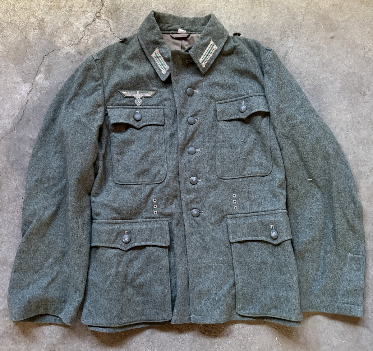 WW2 German M42 Tunic from Reveille. Halbrock's Tunic #3 – Mike's Militaria