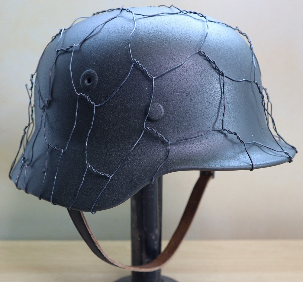 WW2 German M40 Helmet With Normandy Chicken Wire 58CM Liner. #2 – Mike ...