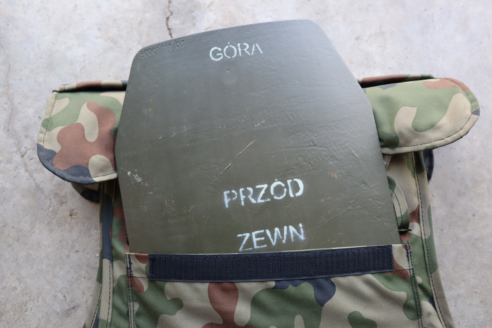 Polish KLV Flak vest with Soft Inserts and Steel Plates, Size Large ...