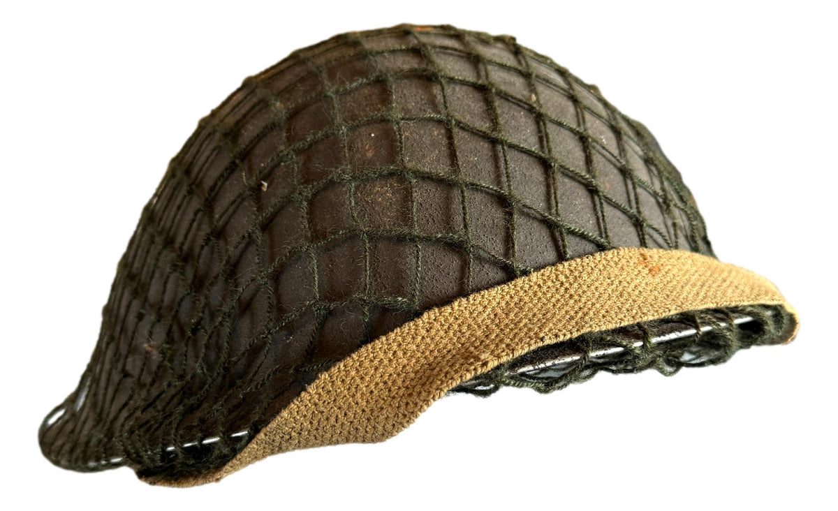 Early British MkIV "Turtle Shell" Helmet with Net – Mike's Militaria