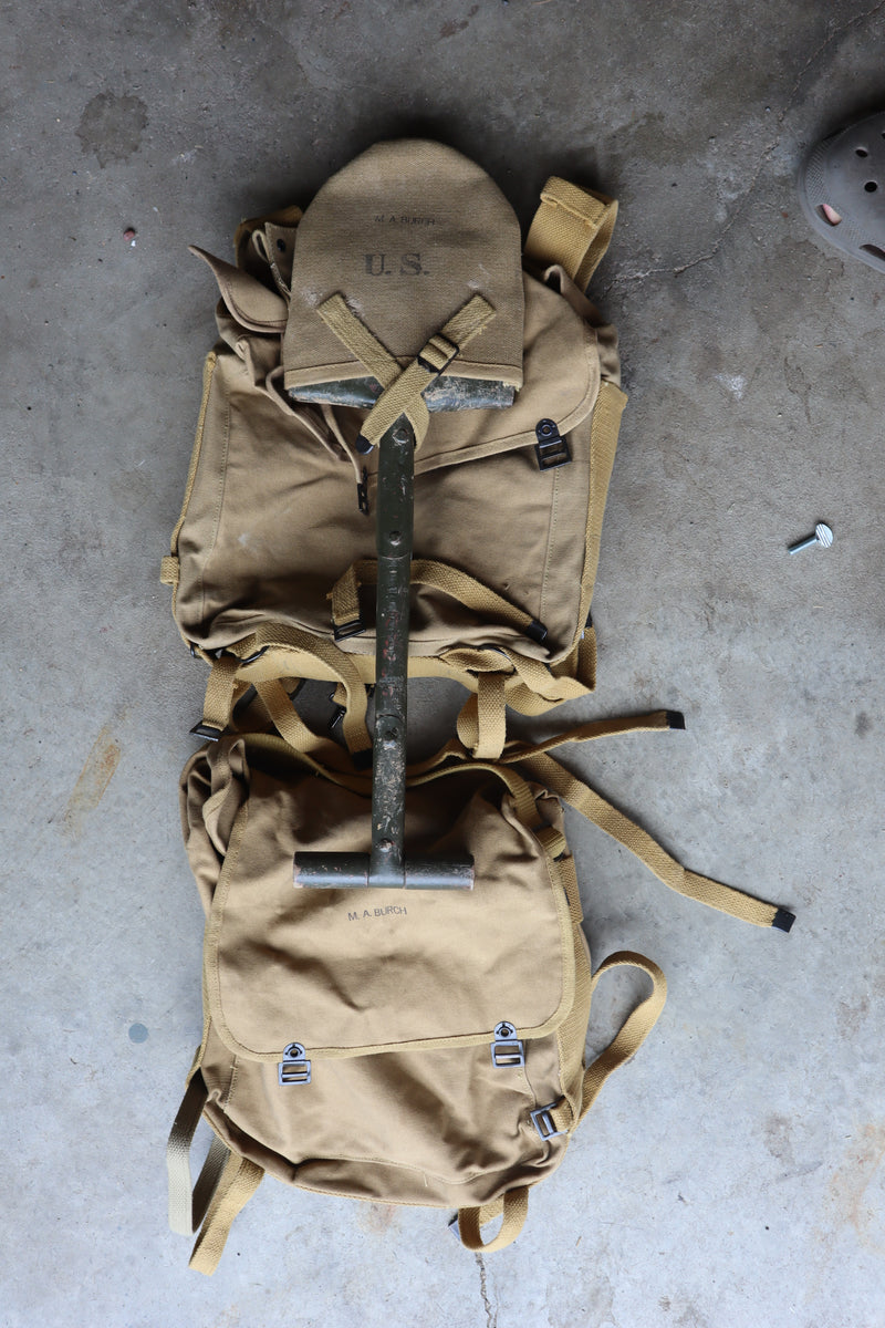 WW2 USMC P41 Pack. Upper, Lower, and E-Tool. – Mike's Militaria