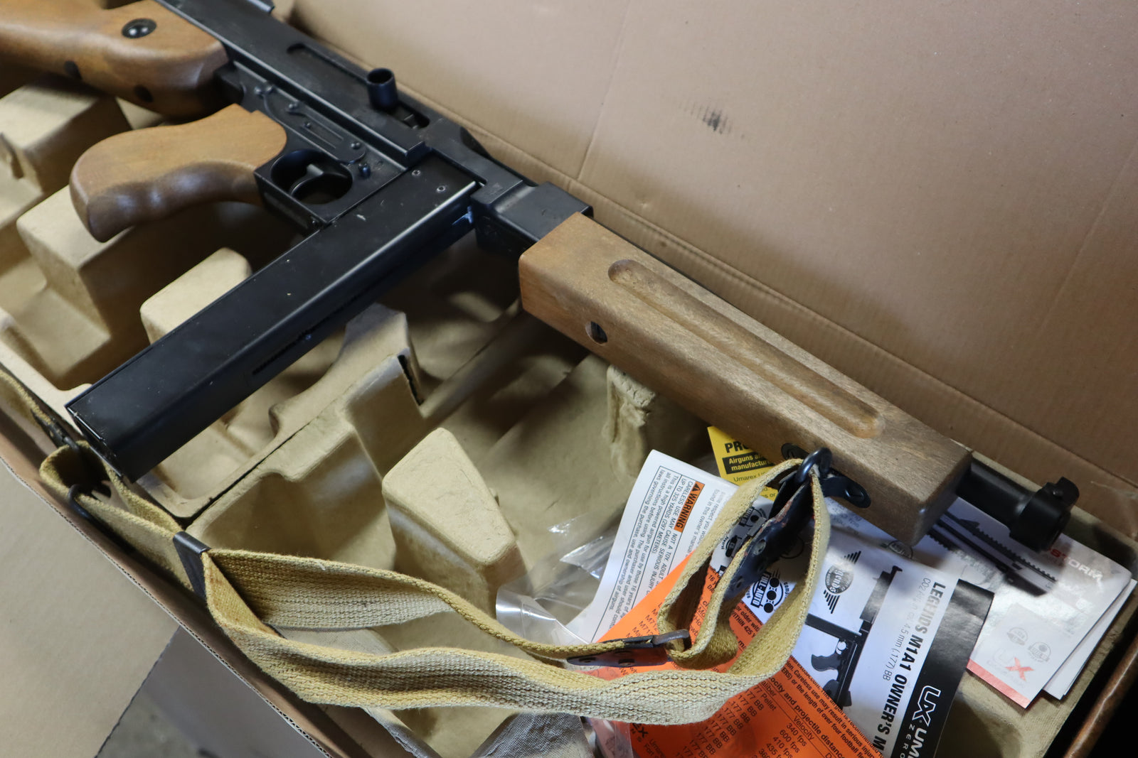 Umarex Legends M1A1 Thompson SMG BB Gun. Select Fire – Mike's Militaria