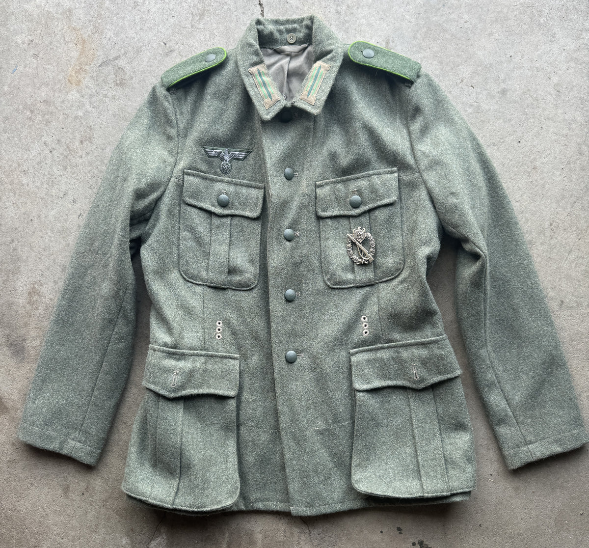 WW2 German M40 Tunic Used in Reveille. Richter's Tunic W/Award – Mike's ...