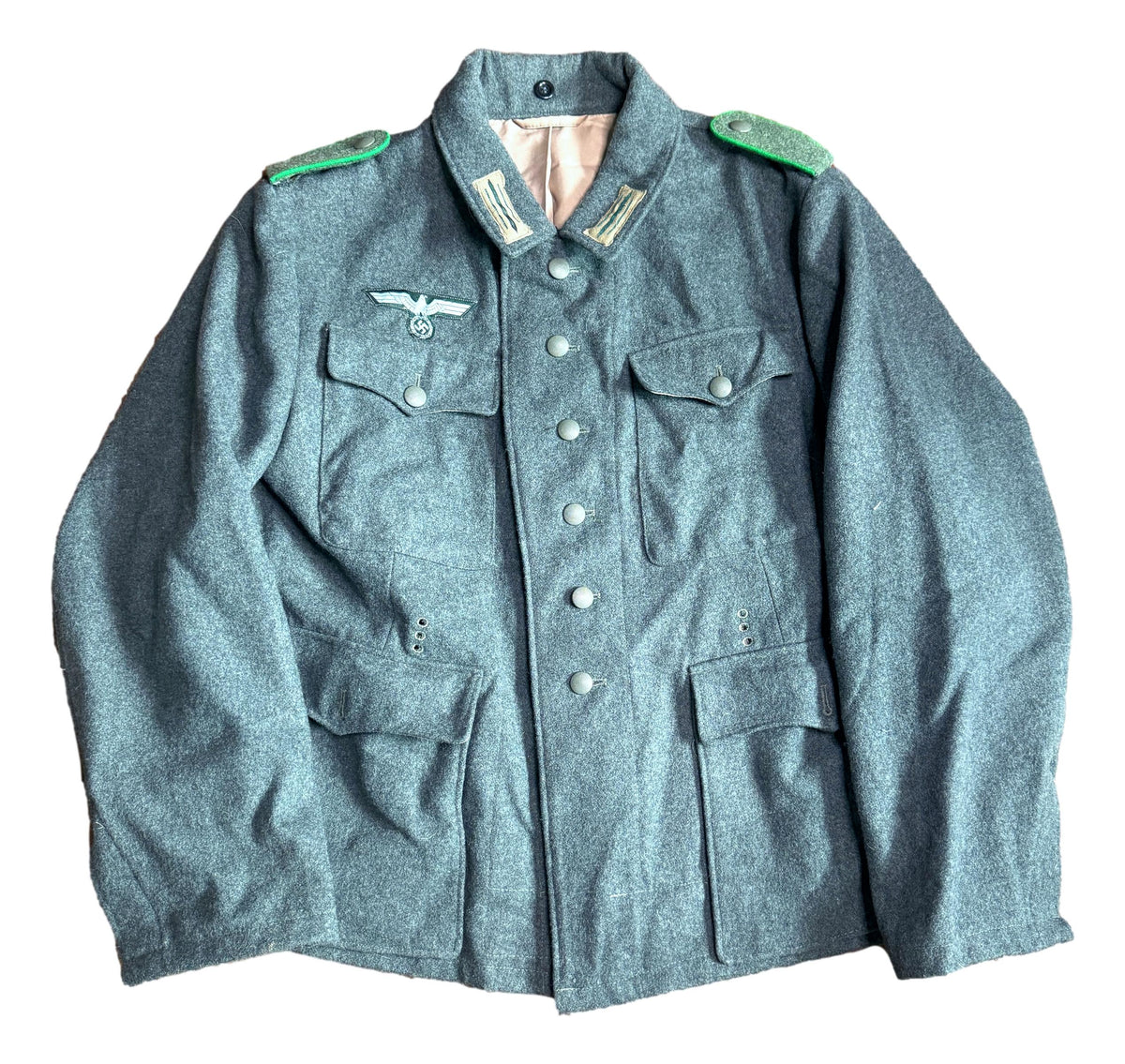Repro WW2 German M42 Wool Tunic. Italian Wool Style, Size 52" Chest ...