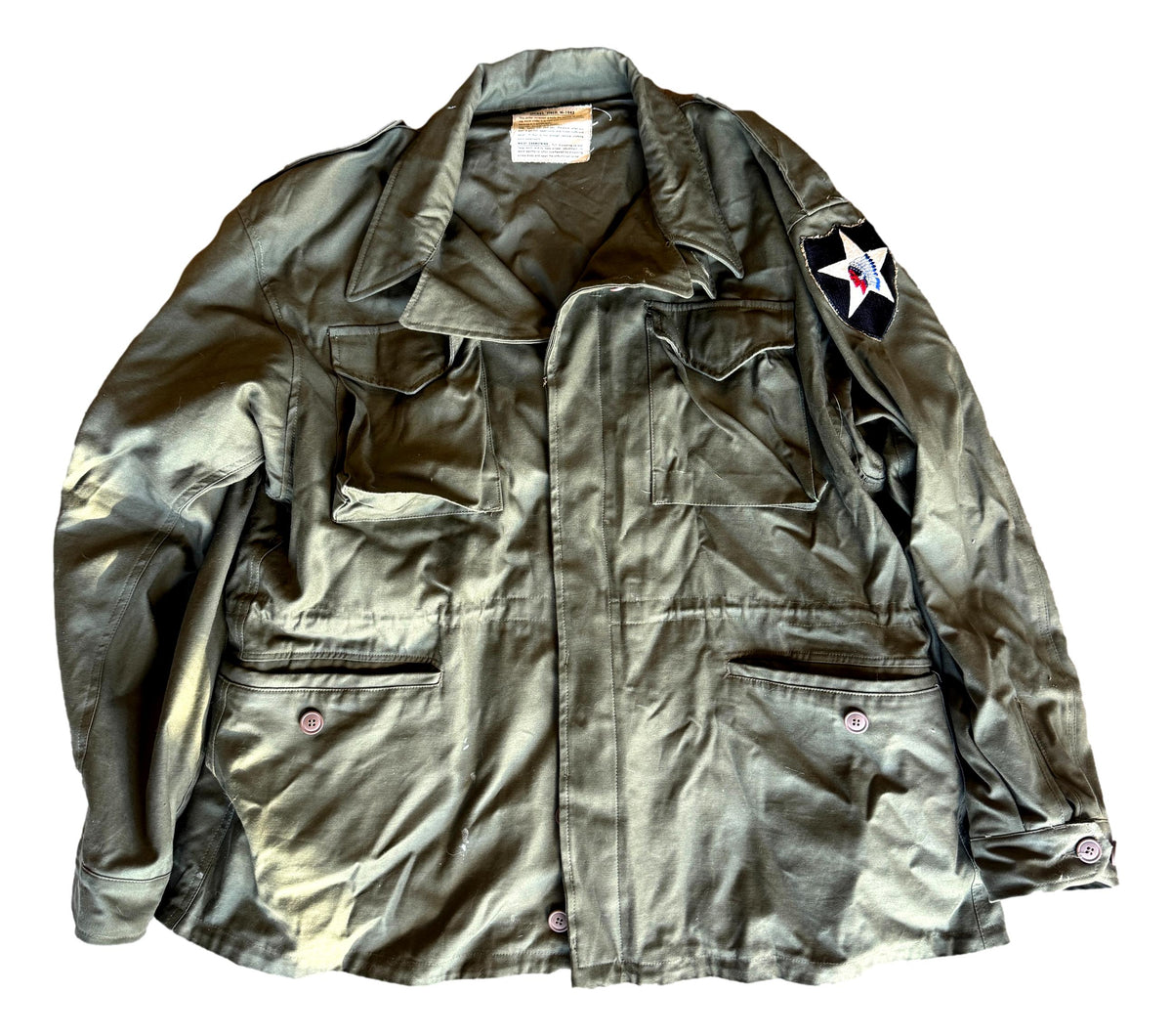 Reproduction US M43 Field Jacket with Original 2nd ID Patch – Mike's ...