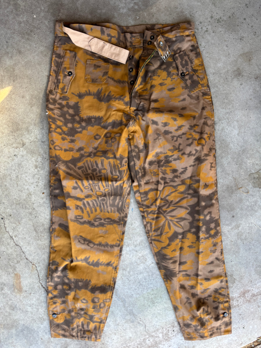 WW2 German Palm Camo Autumn Side M43 Field Trousers 40" Waist – Mike's ...