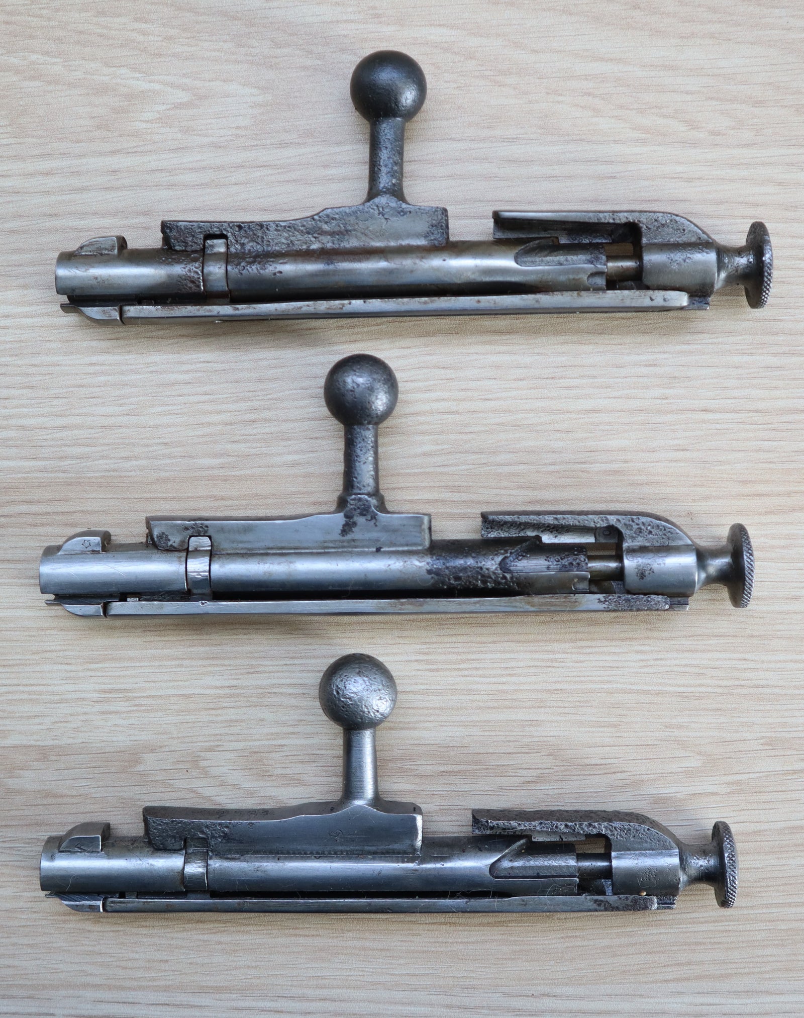 Lot of Three Mosin Nagant Bolts- Used – Mike's Militaria