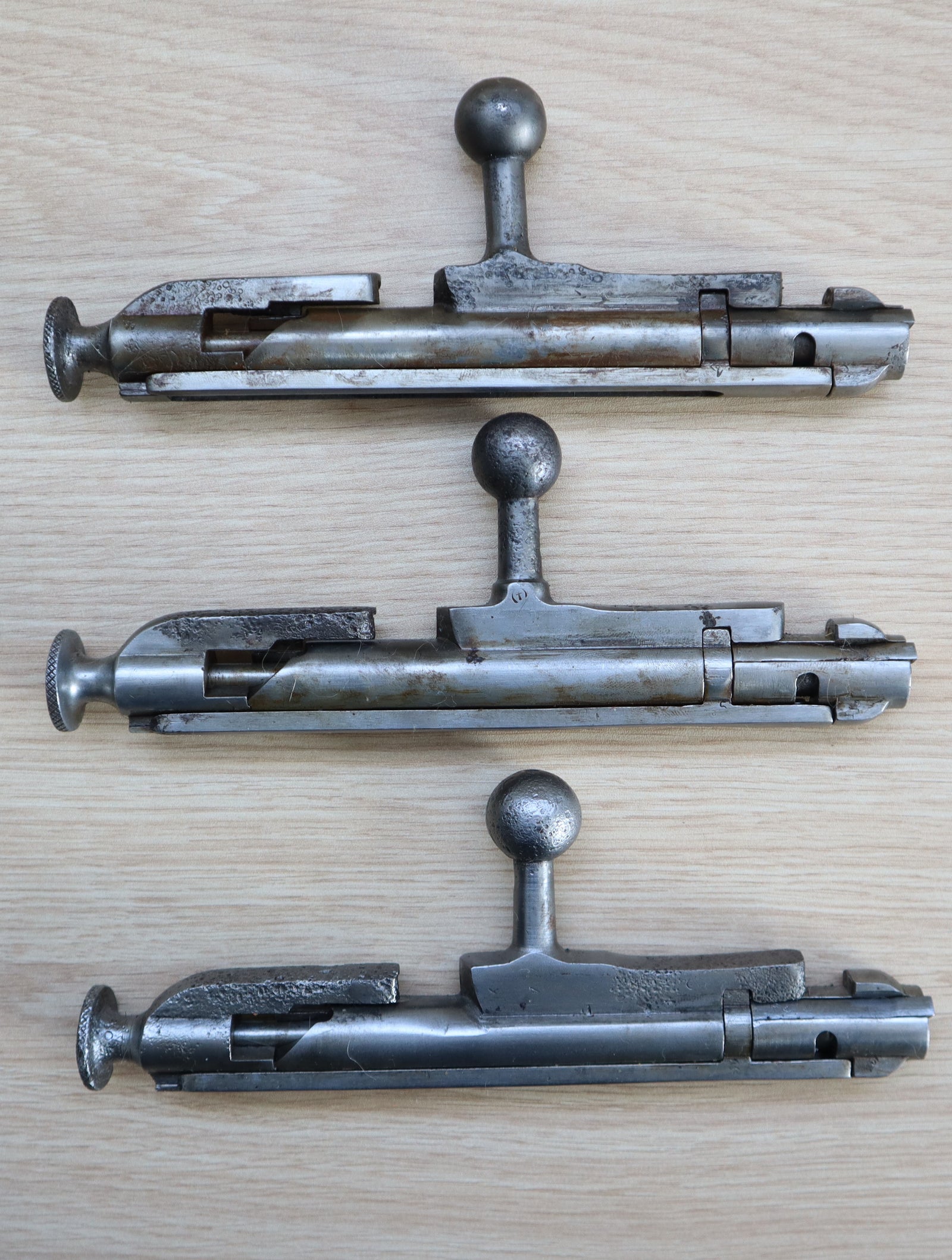 Lot of Three Mosin Nagant Bolts- Used – Mike's Militaria
