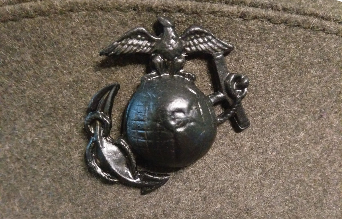 WW1 Reproduction USMC Eagle, Globe, and Anchor Dress Cap Insignia ...